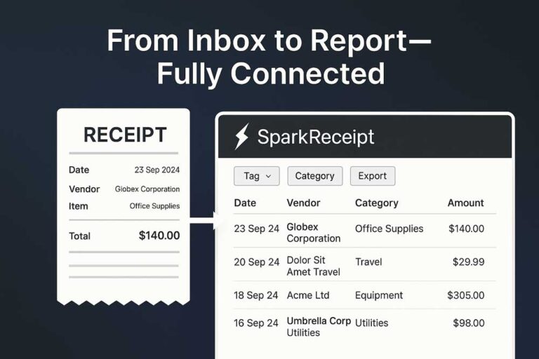 Email Receipts: Automatic Data Extraction & Expense Categorization | SparkReceipt