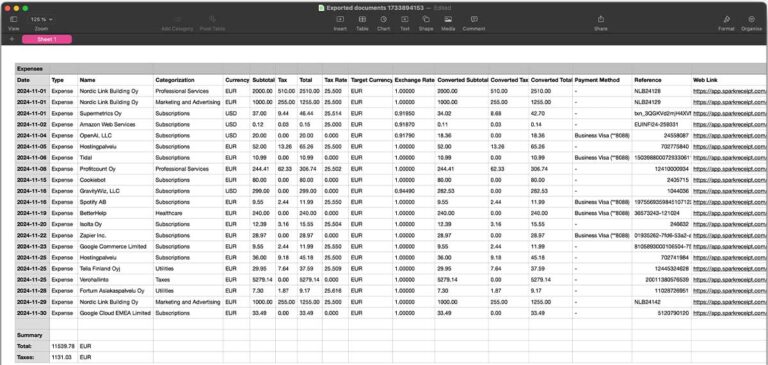 Scan Your Paper Receipts into an Excel Spreadsheet | SparkReceipt